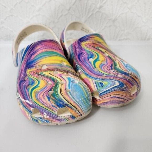 CROCS | Shoes | Crocs Childrens Classic Out Of This World Clogs Rainbow ...